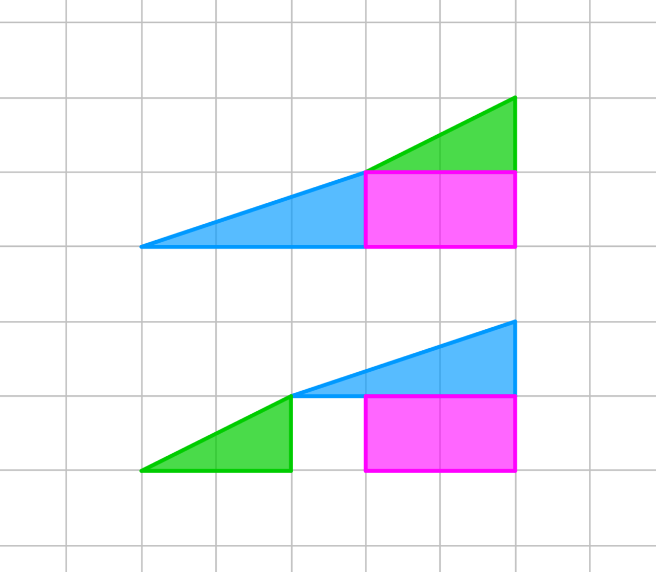 Missing Square Puzzle - Diagram and Solution - Neurochispas