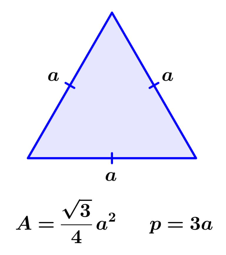 Area and Perimeter of an Equilateral Triangle - Formulas and Examples - Neurochispas